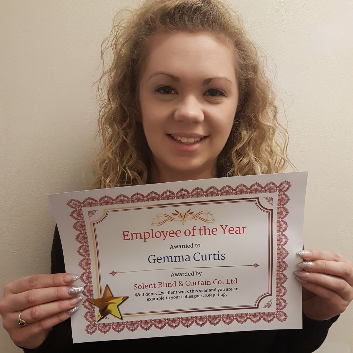 Employee Of The Year Solent Blinds employee-of-the-year-solent-blinds